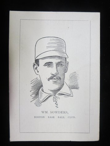 1889 N526 Diamond S Cigar William Sowders baseball tobacco card